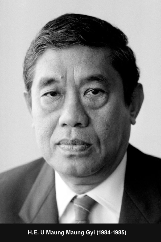 H.E. U Maung Maung Gyi – Myanmar Mission, Geneva