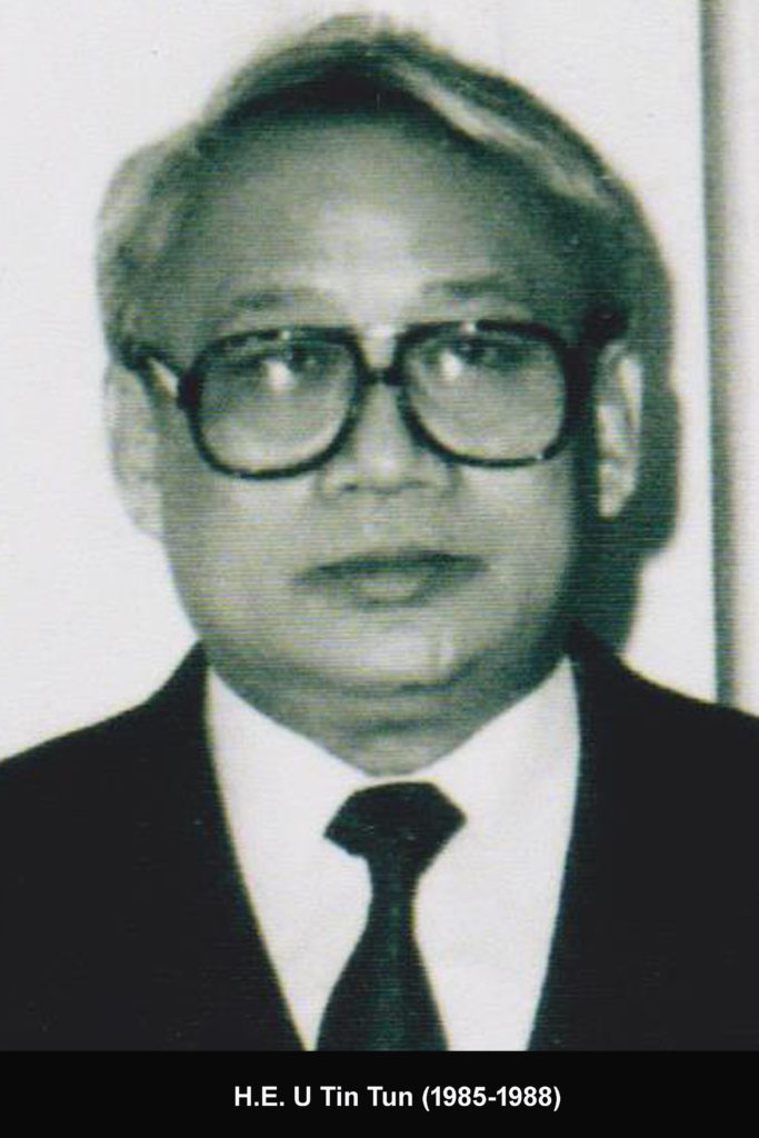 H.E. U Tin Tun – Myanmar Mission, Geneva